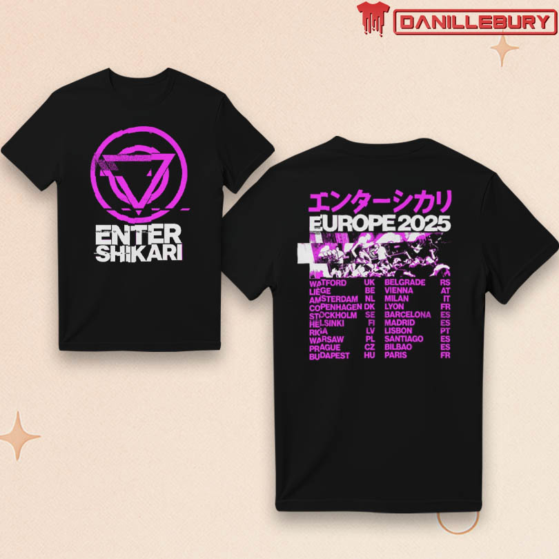 Enter Shikari Glitch Europe 2025 Tour Merch