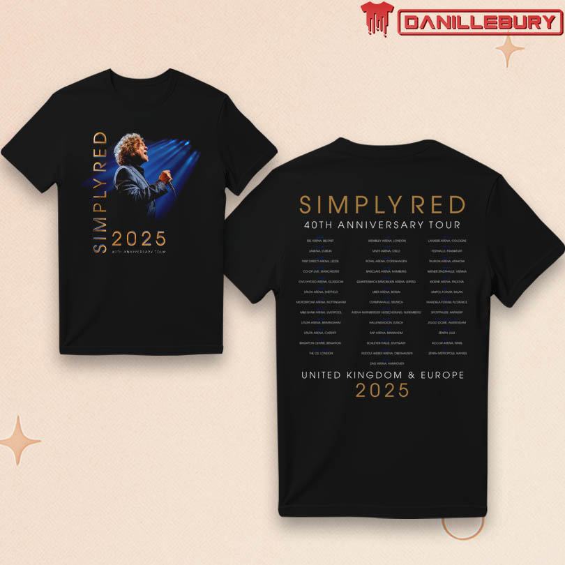 Simply Red 40th Anniversary Tour T-Shirt