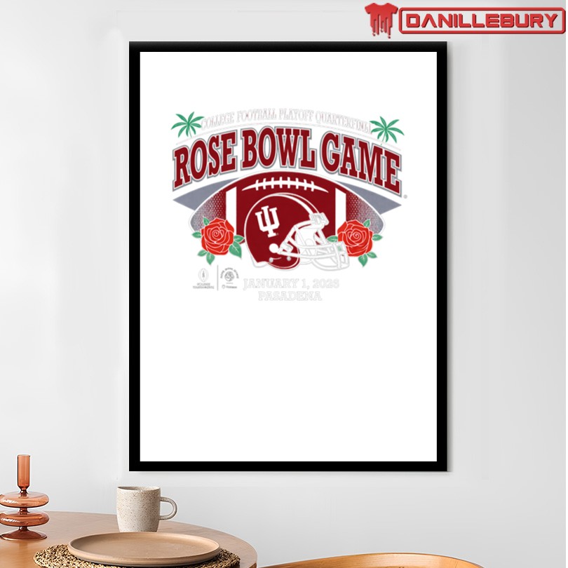 Indiana Hoosiers Crimson 2026 Rose Bowl Game Shirt