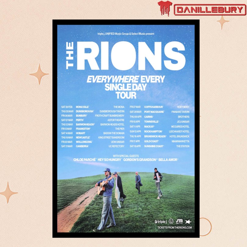 The Rions Everywhere Every Single Day 2026 Tour Poster